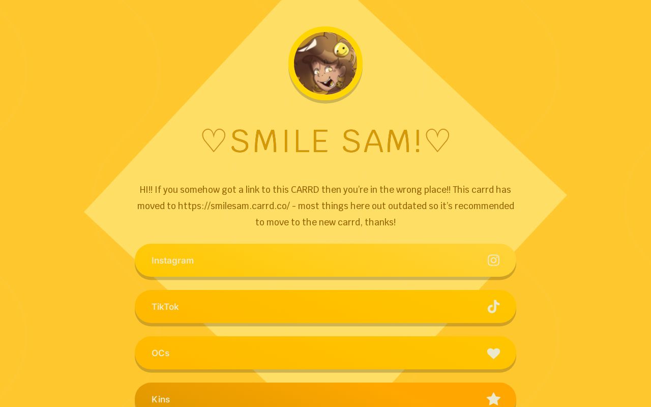Smile Sam’s Carrd